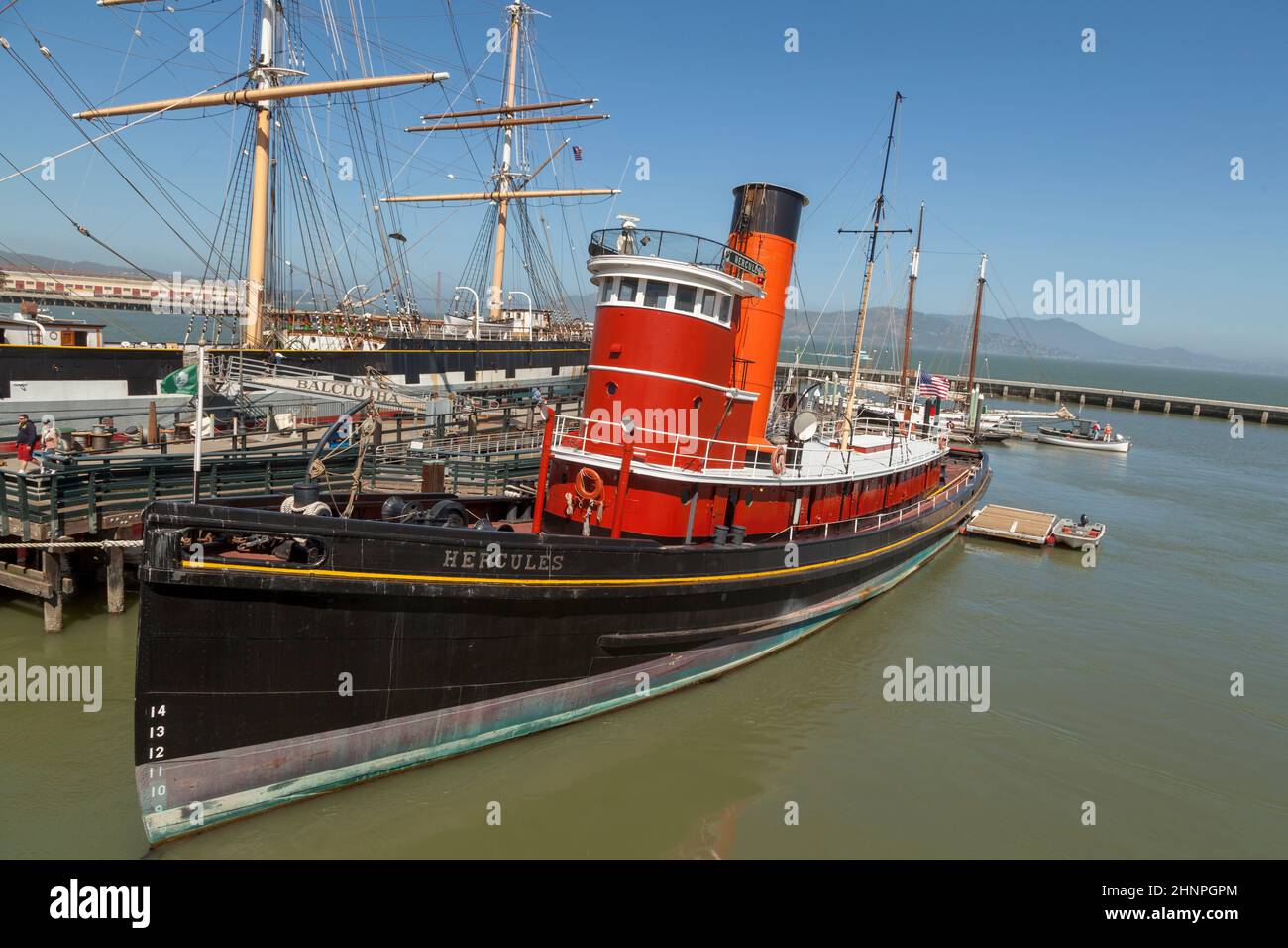 old trawler Hercules at the SFO pier is open for tourists Stock Photo ...