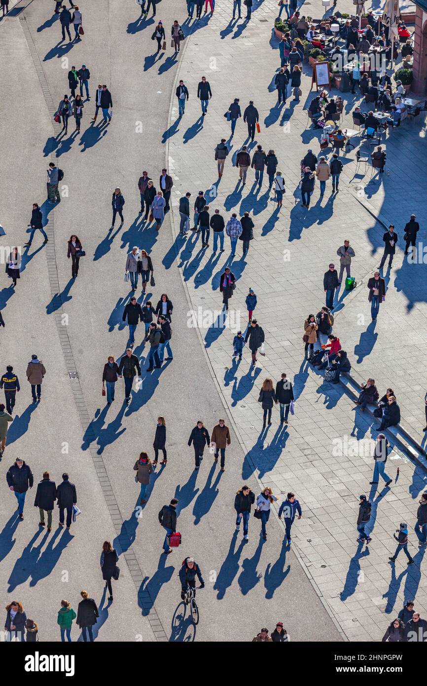 People walk in shopping center hi-res stock photography and images - Alamy