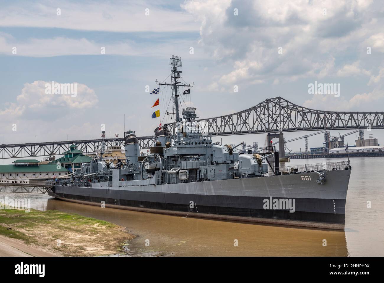 ship USS Kidd serves as museum Stock Photo - Alamy