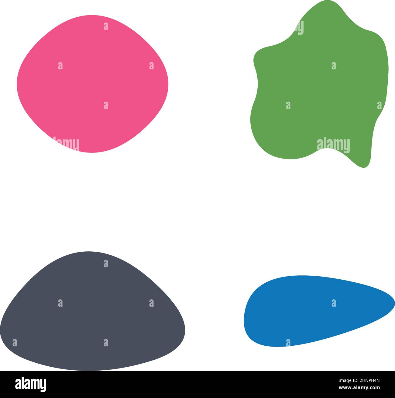 Random blotch, inkblot. Organic blob, blot. Speck shape.Splat, fleck ...