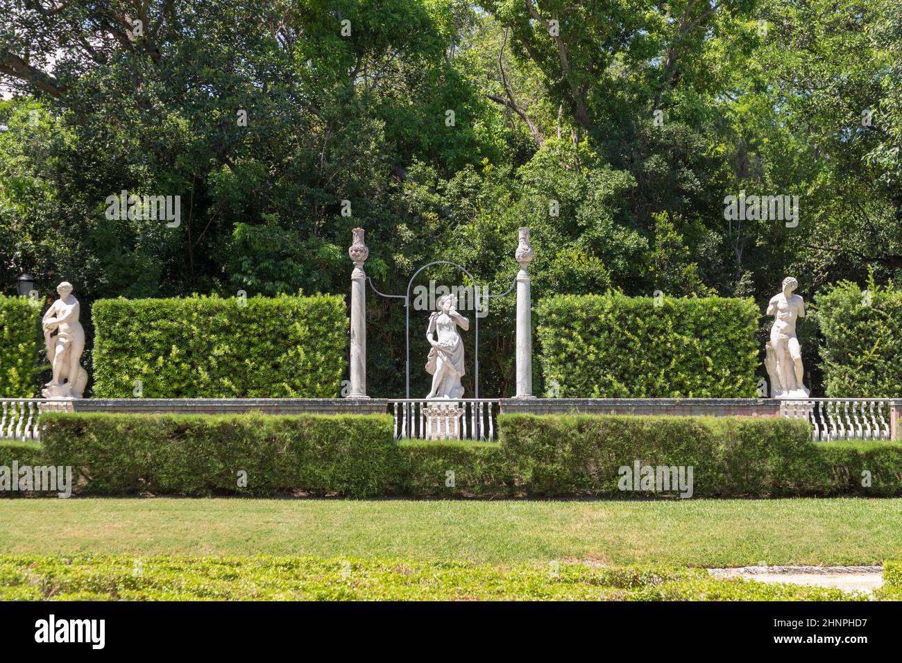 Stone Statue in Vizcaya Miami Stock Photo - Alamy