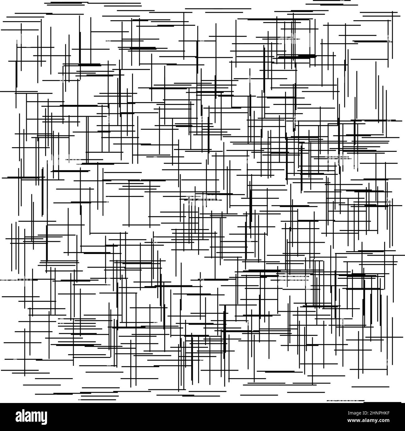 Grid, mesh of random lines. Reticle, grating, crosshatch pattern, texture. Intersecting lines ...
