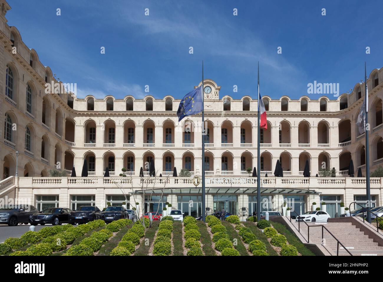 Luxury Hotel in Marseille by night Stock Photo - Alamy