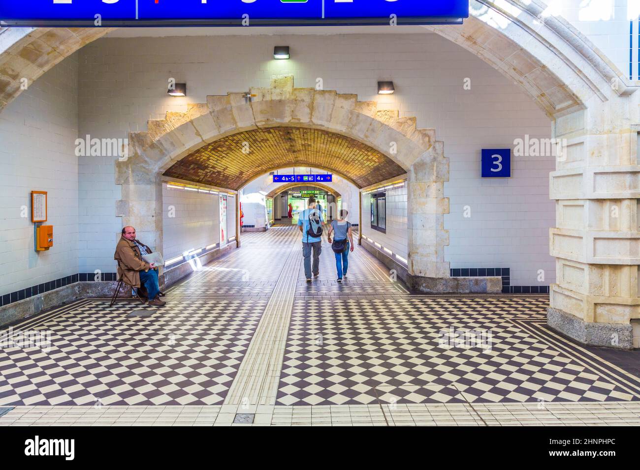 people at train Station Prater in Vienna Stock Photo - Alamy