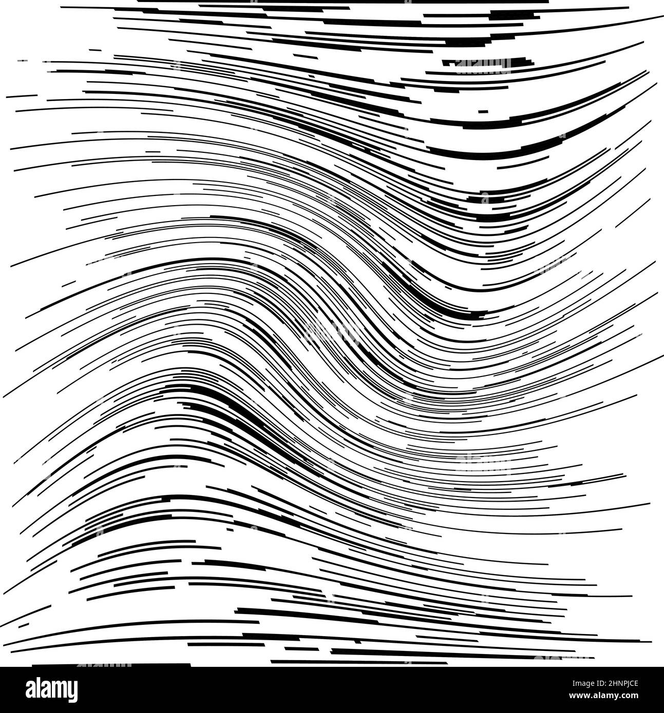Wavy, waving, wave lines, stripes pattern, texture - stock vector ...