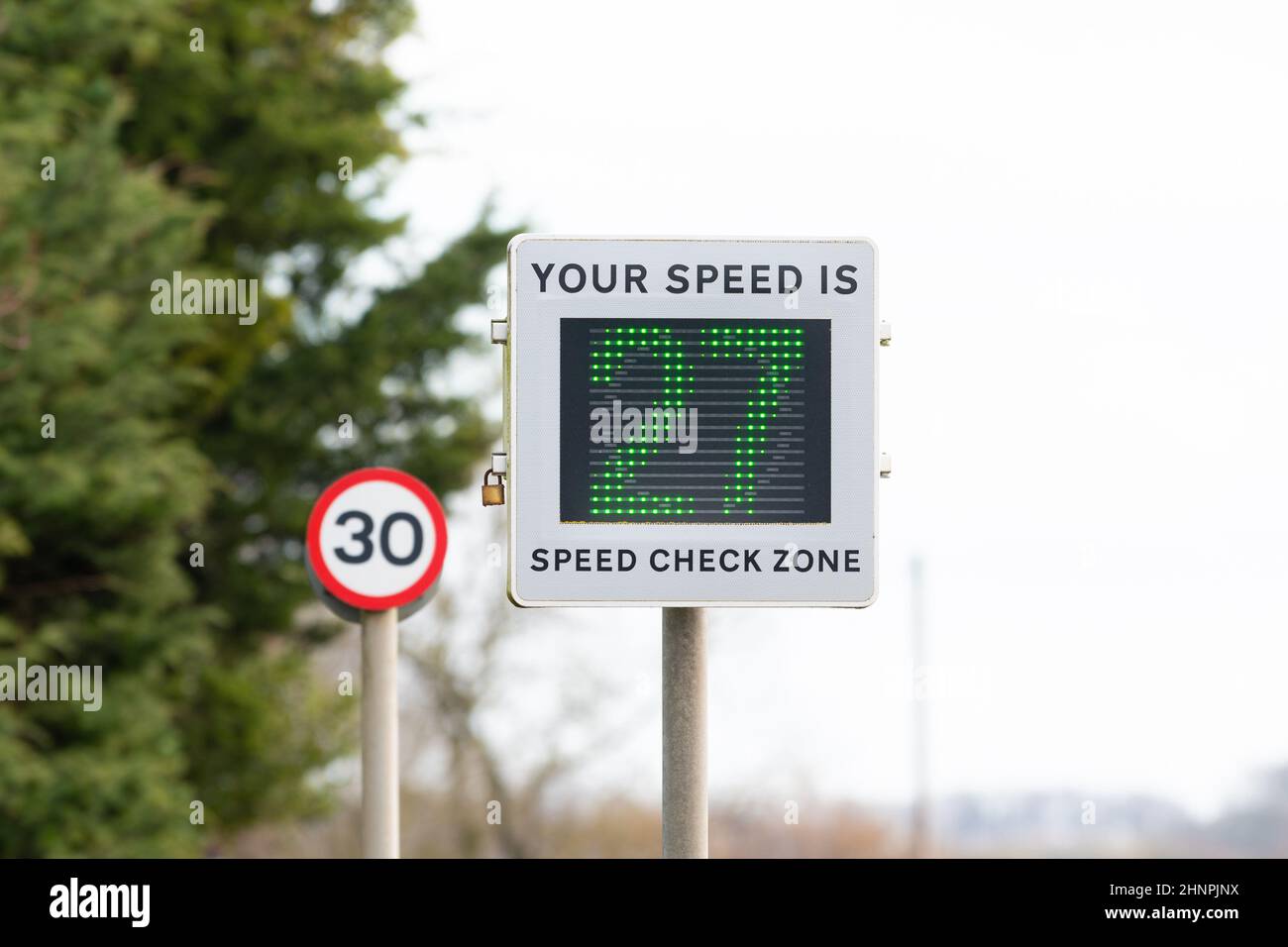 speed indicator device -vehicle activated speed sign showing driver is ...