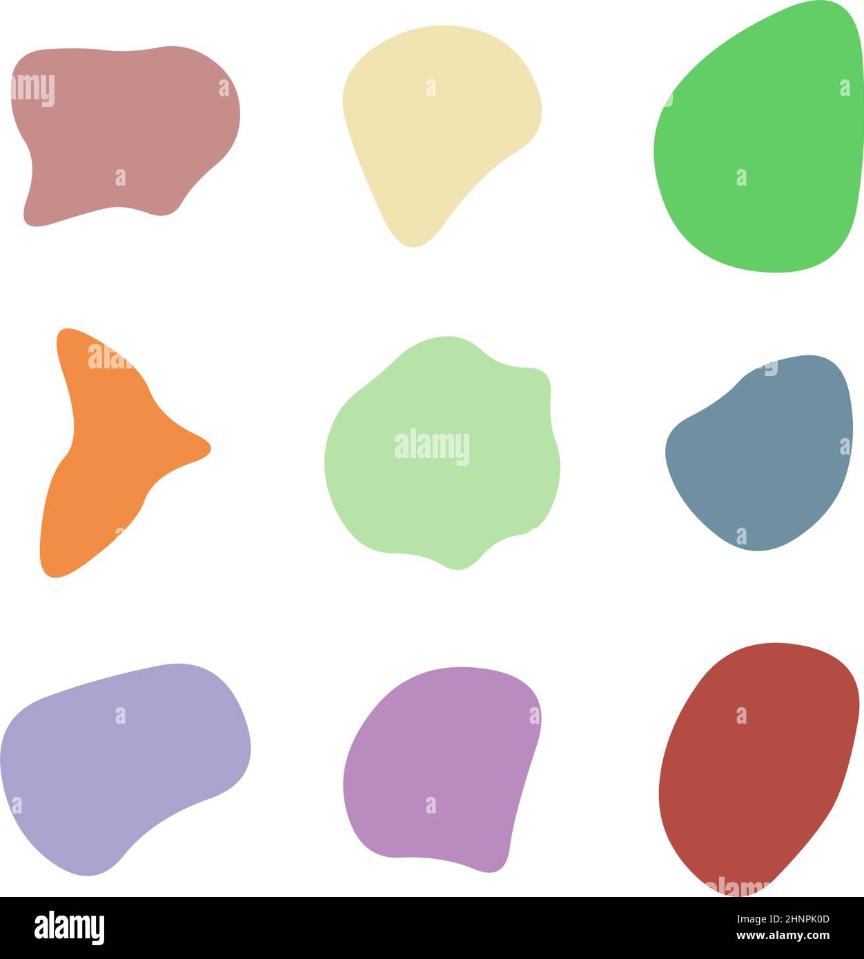 Random blotch, inkblot. Organic blob, blot. Speck shape.Splat, fleck ...