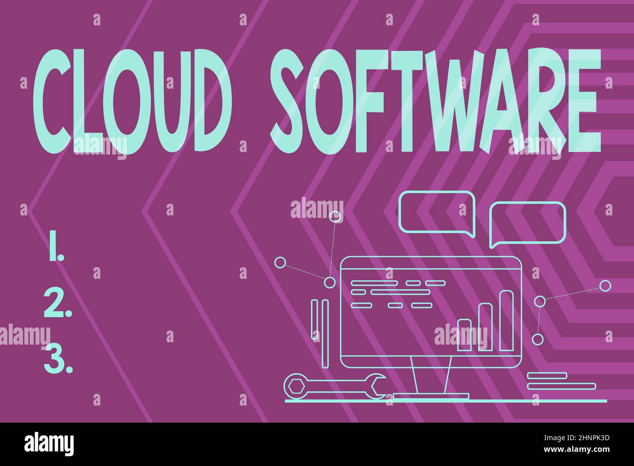 Conceptual caption Cloud Software, Business overview Programs used in Storing Accessing data ...