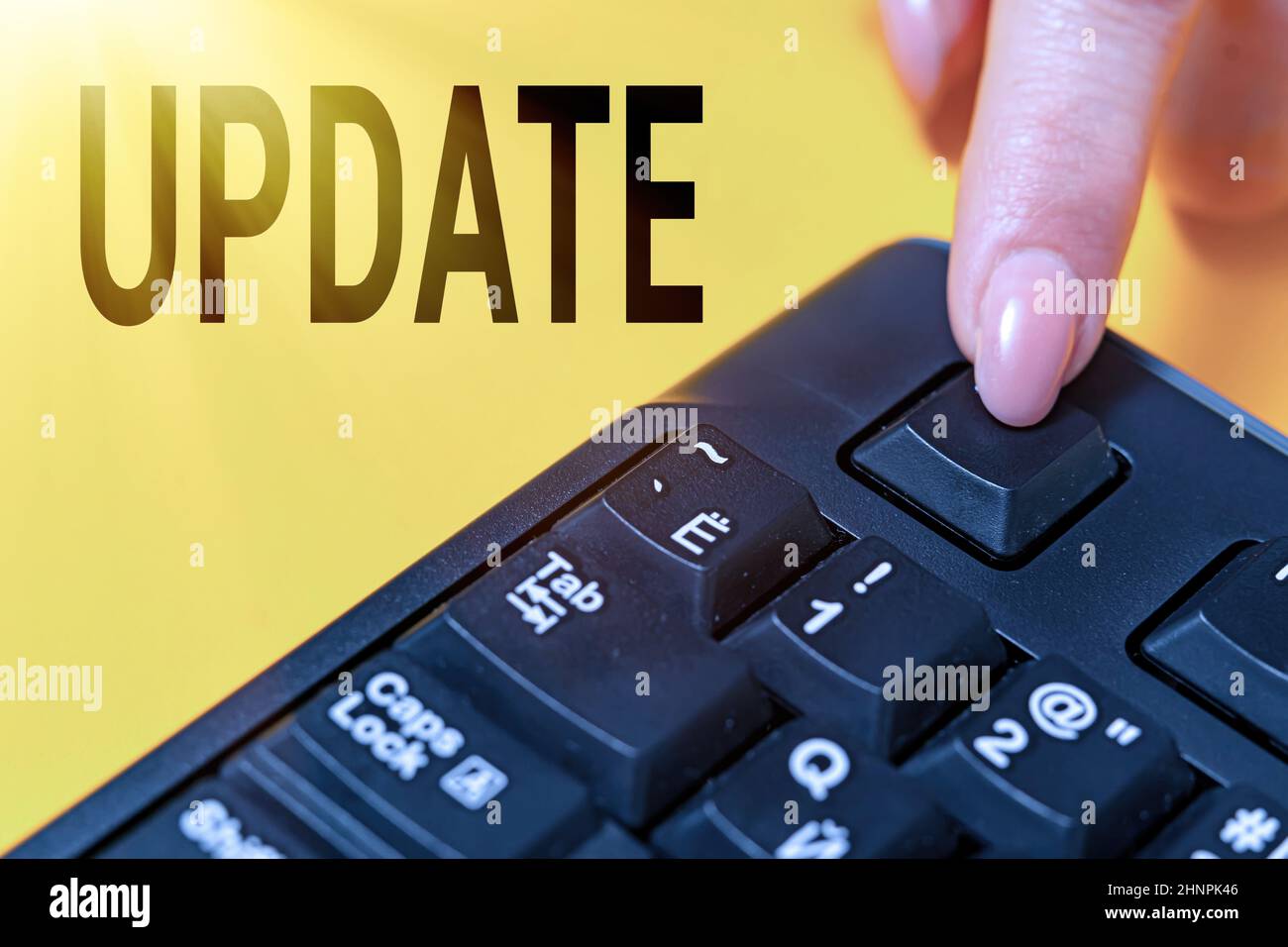 Inspiration showing sign UPDATE, Business concept make something more ...