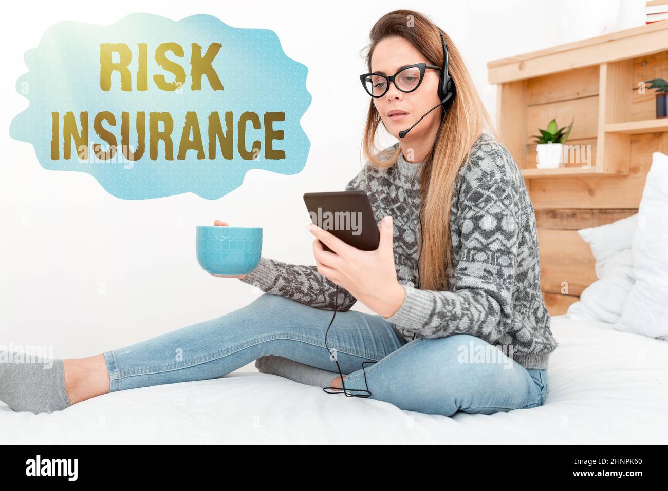 Conceptual display Risk Insurance, Word Written on The possibility of ...