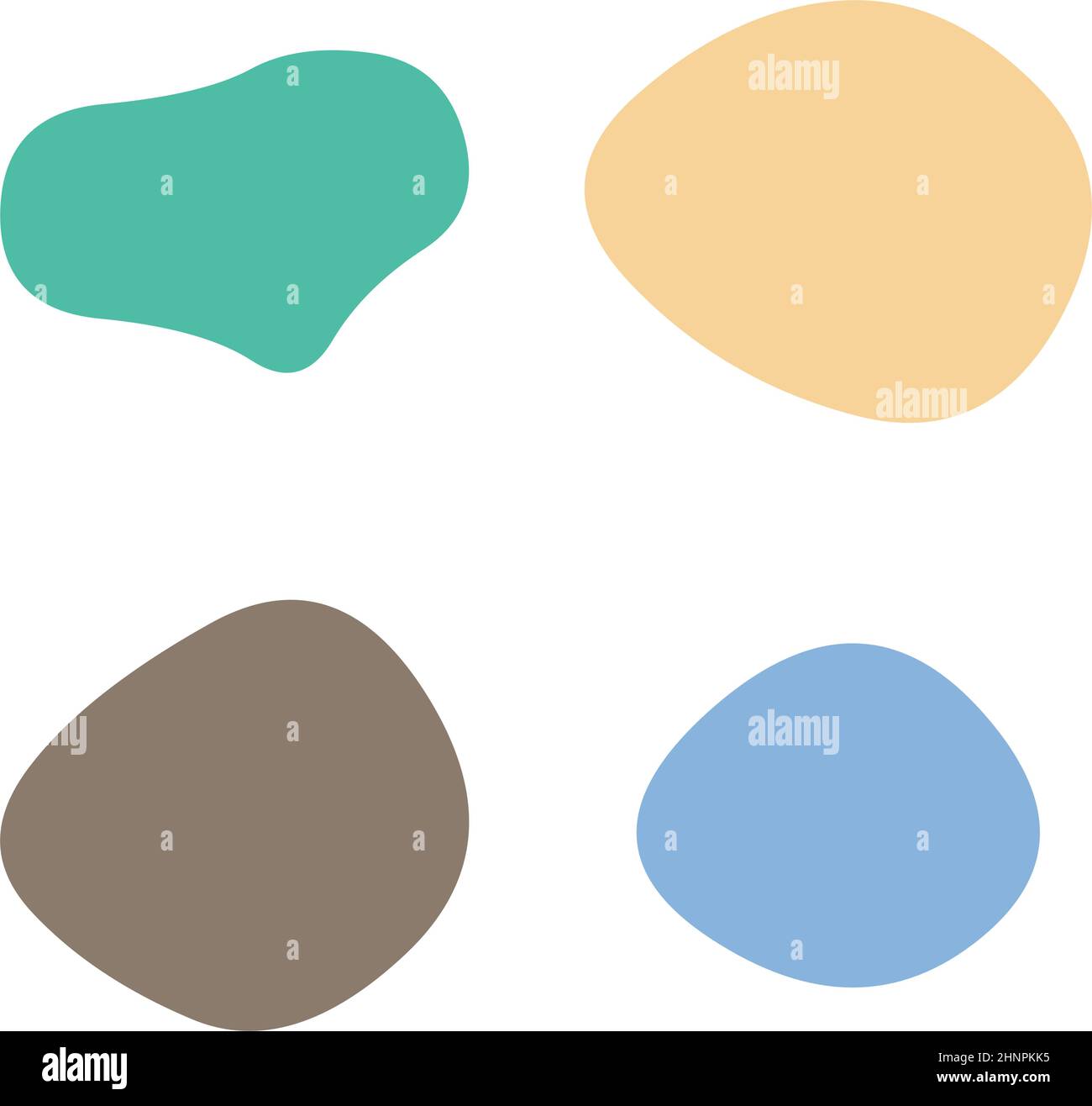Random blotch, inkblot. Organic blob, blot. Speck shape.Splat, fleck ...