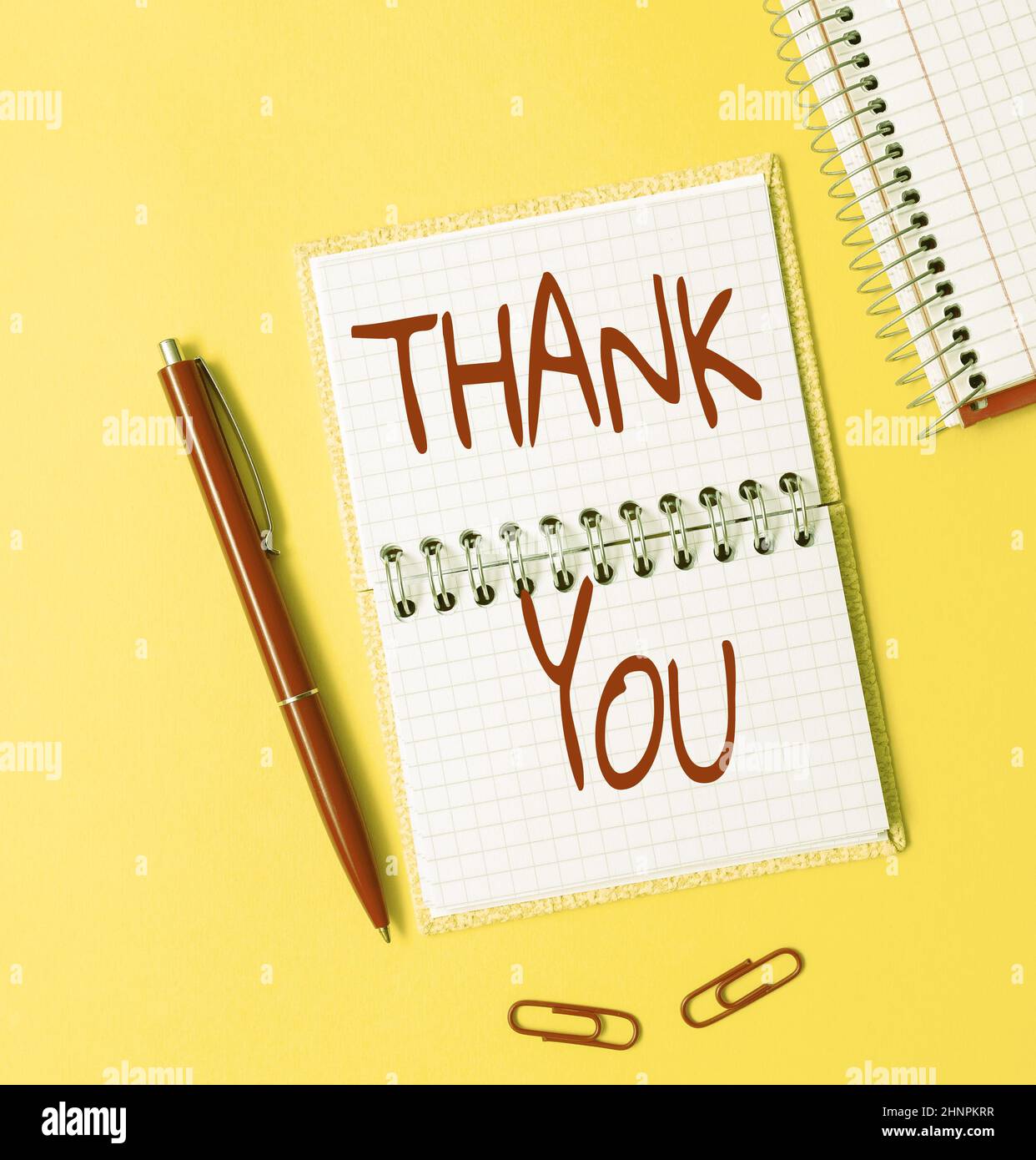 Text sign showing Thank You, Business concept polite expression used ...