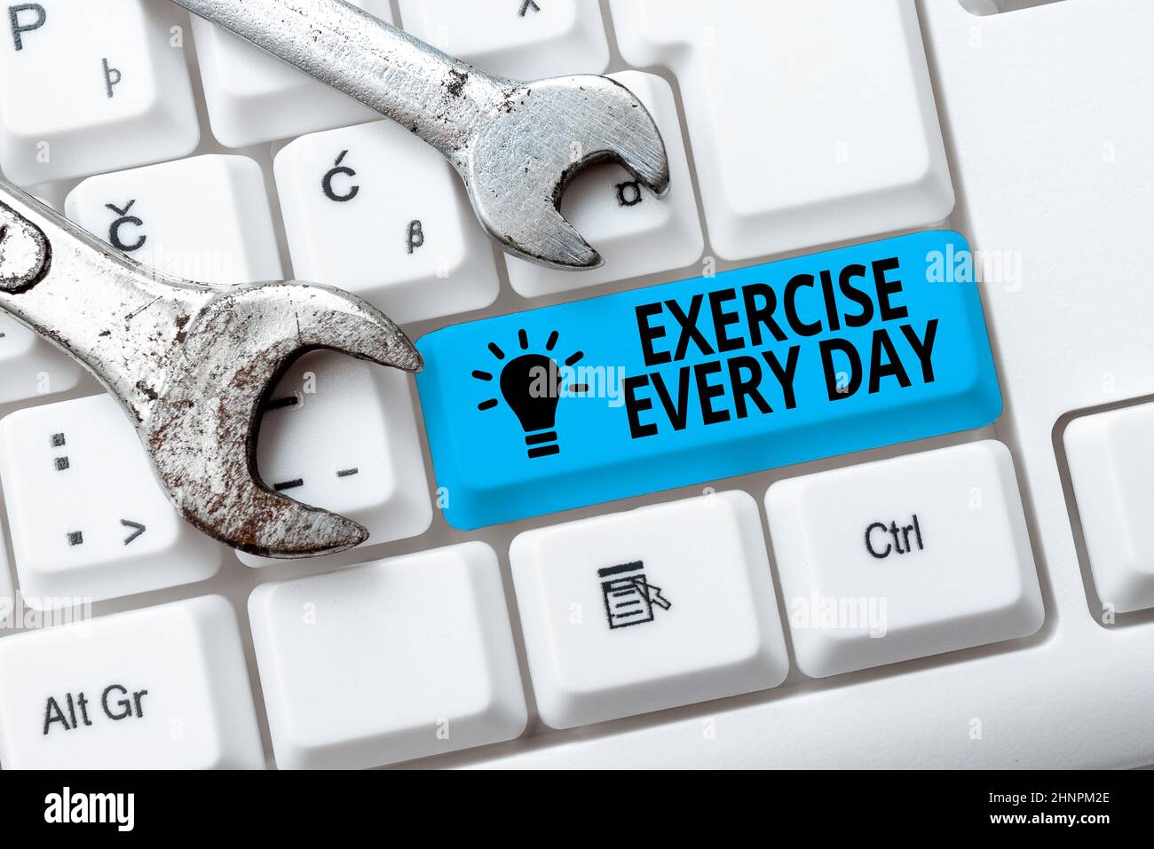 Writing displaying text Exercise Every Day, Word Written on move body ...