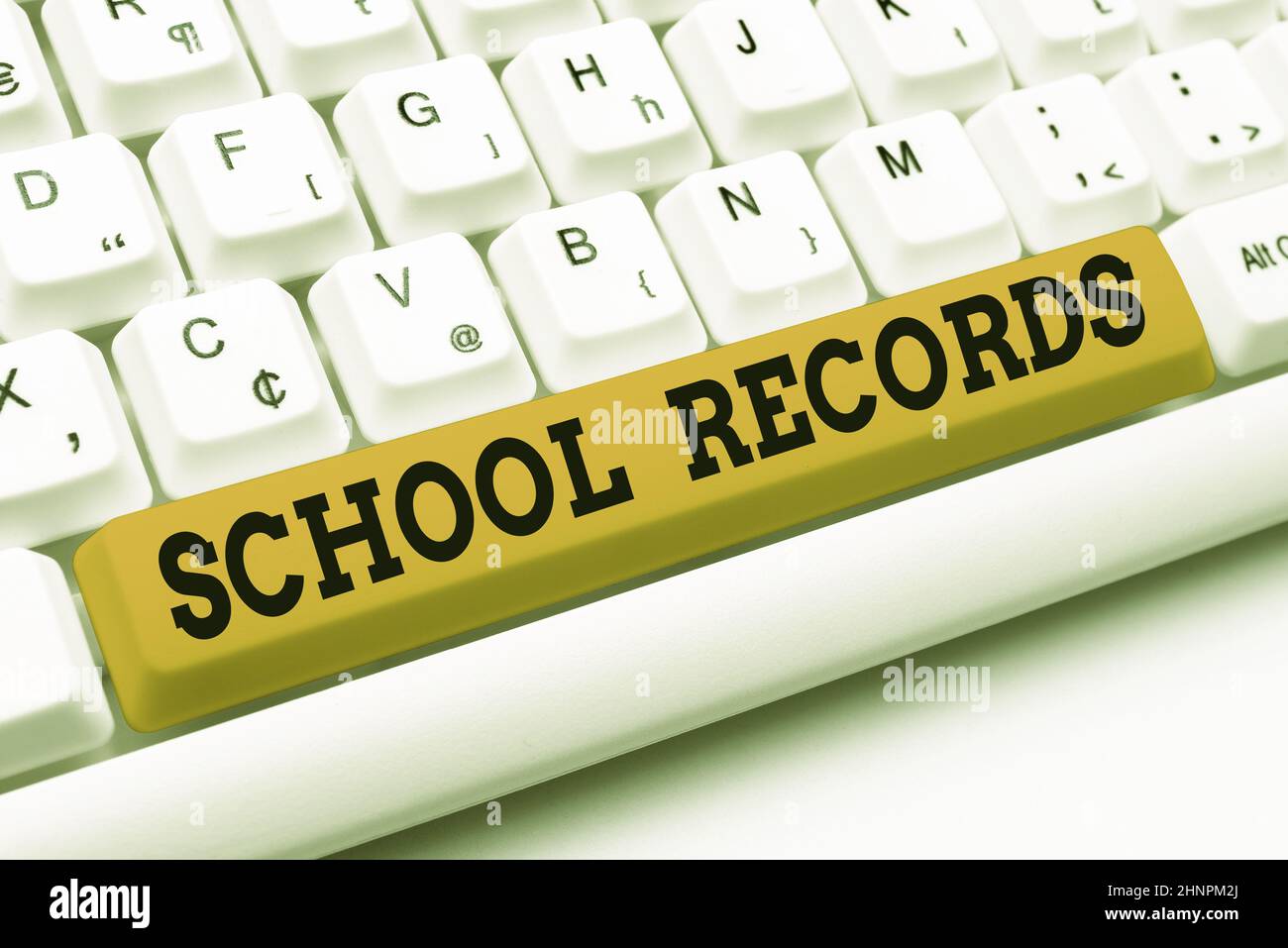 Writing displaying text School Records, Internet Concept Information ...
