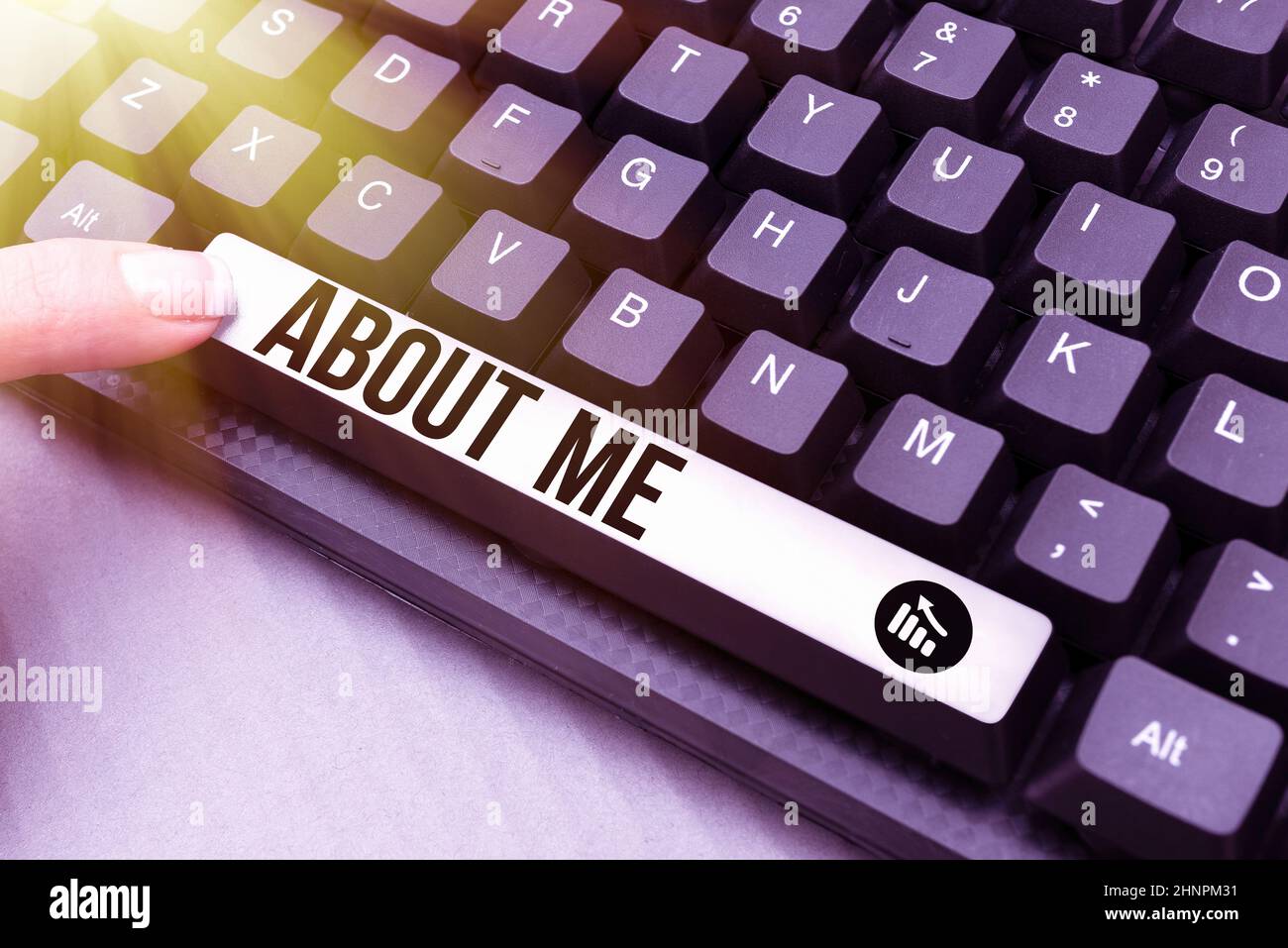 Hand writing sign About Me, Business approach telling someone list of ...