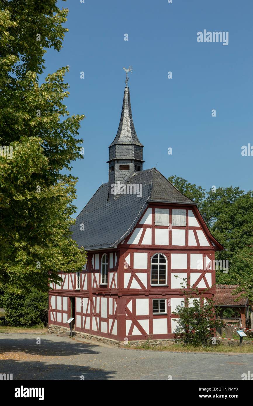 old timbered church at the Hessenpark Open-Air Museum Stock Photo - Alamy