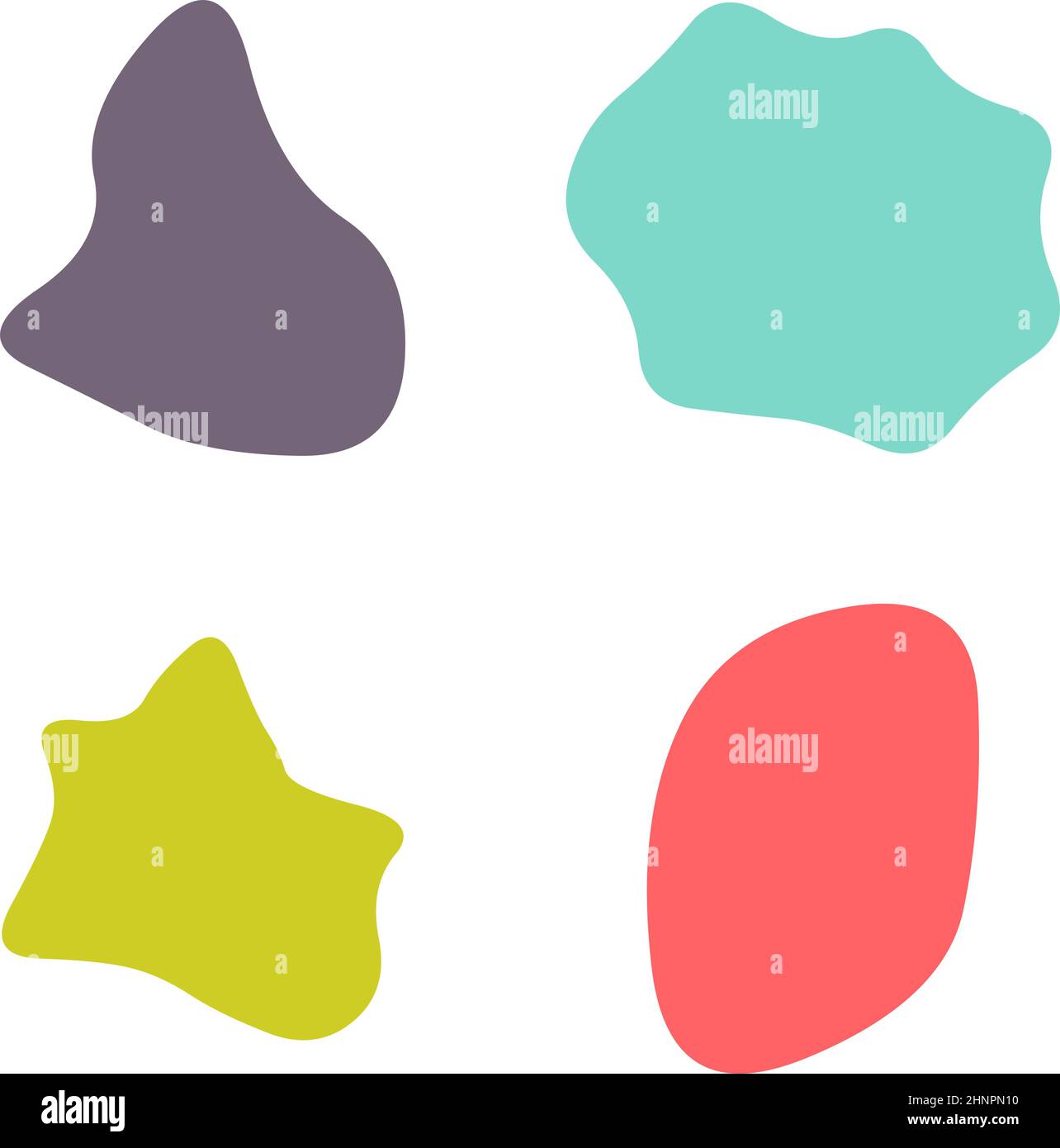 Random blotch, inkblot. Organic blob, blot. Speck shape.Splat, fleck ...