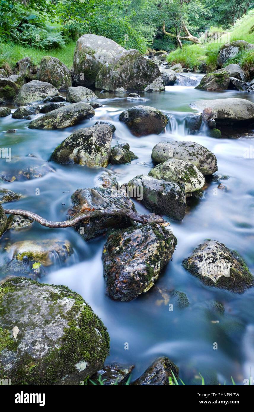 Long time exposure of flowing water Stock Photo - Alamy