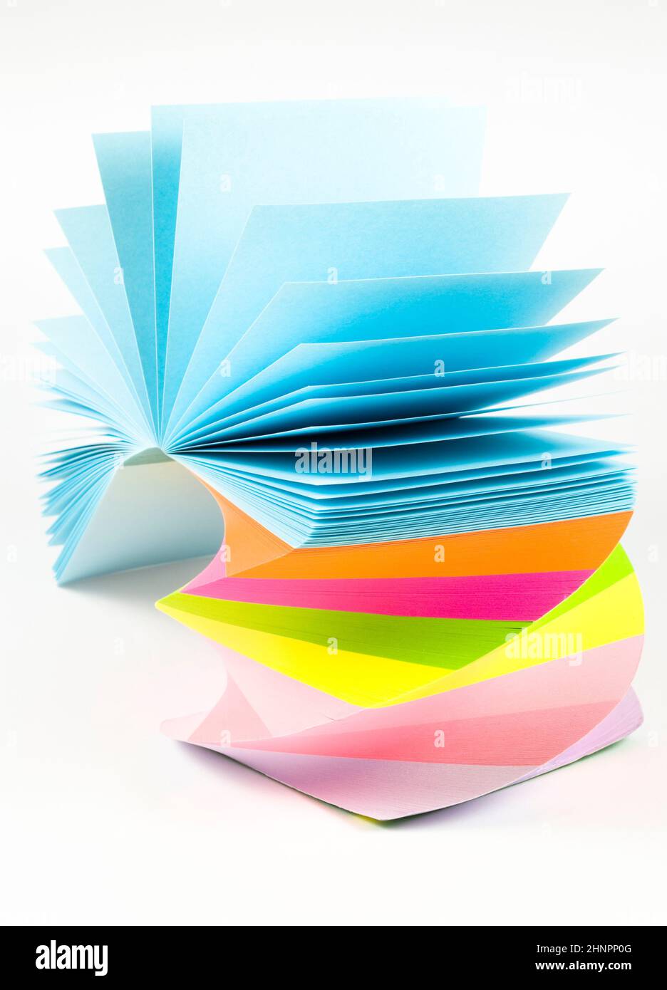 Colorful sticky notes isolated on white background Stock Photo - Alamy
