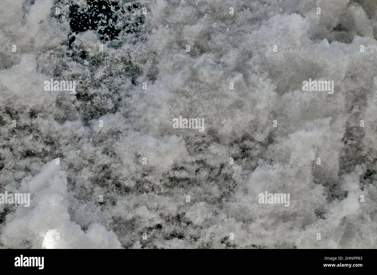 Natural authentic snow background in winter, Sofia, Bulgaria Stock ...