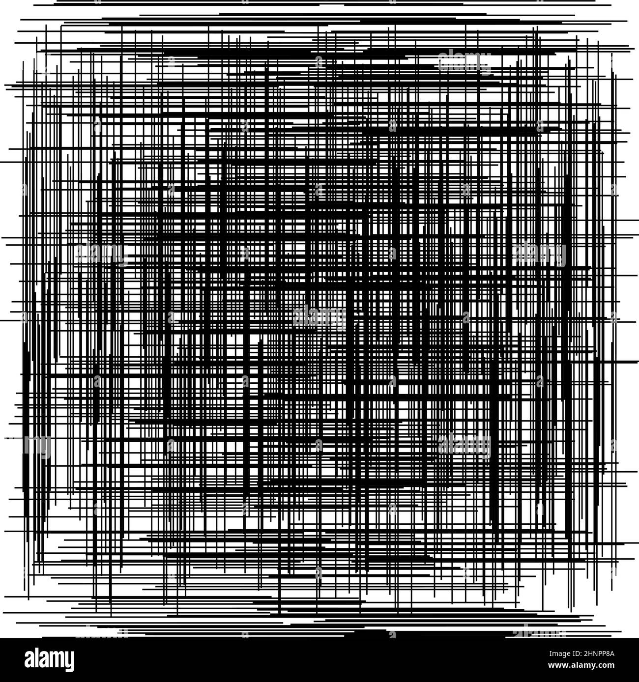 Grid, mesh of random lines. Reticle, grating, crosshatch pattern, texture. Intersecting lines ...