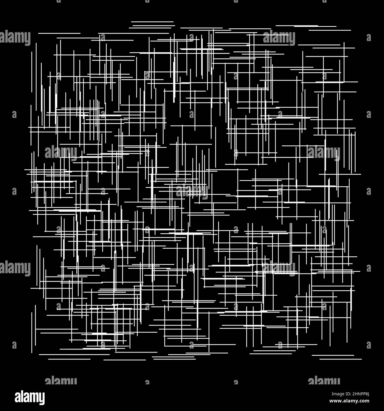 Grid, mesh of random lines. Reticle, grating, crosshatch pattern ...