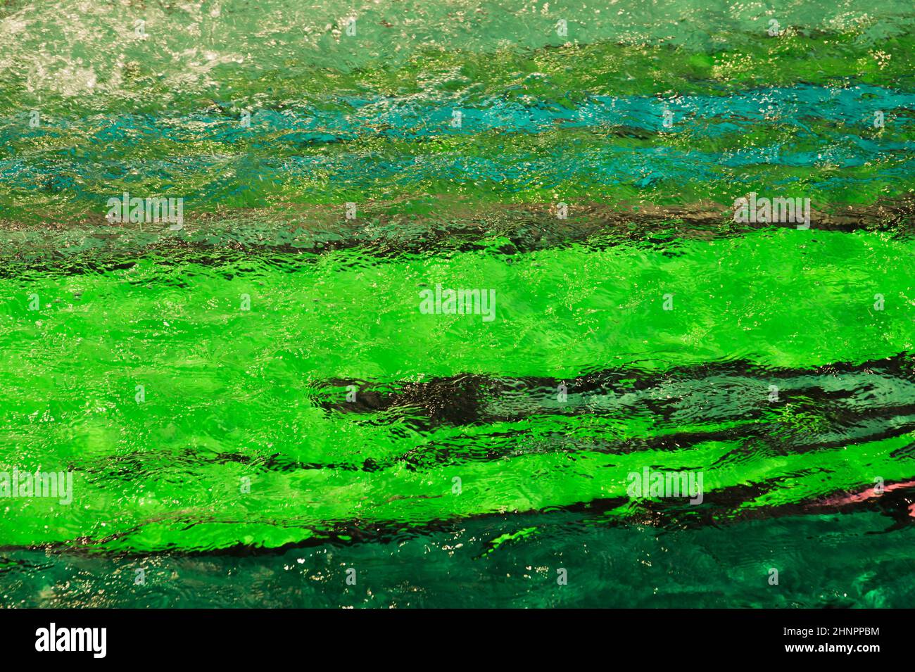 colorful pool water abstract background. colored bottom of the pool ...