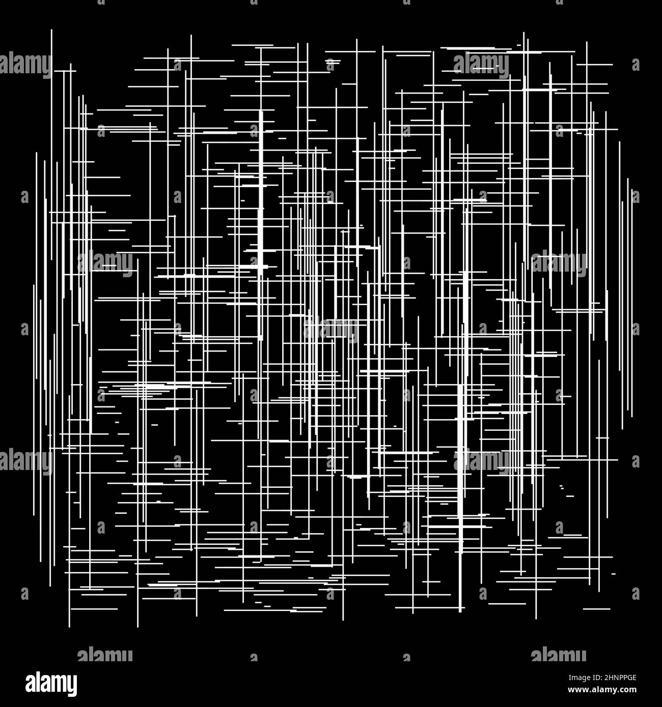 Grid, mesh of random lines. Reticle, grating, crosshatch pattern, texture. Intersecting lines ...