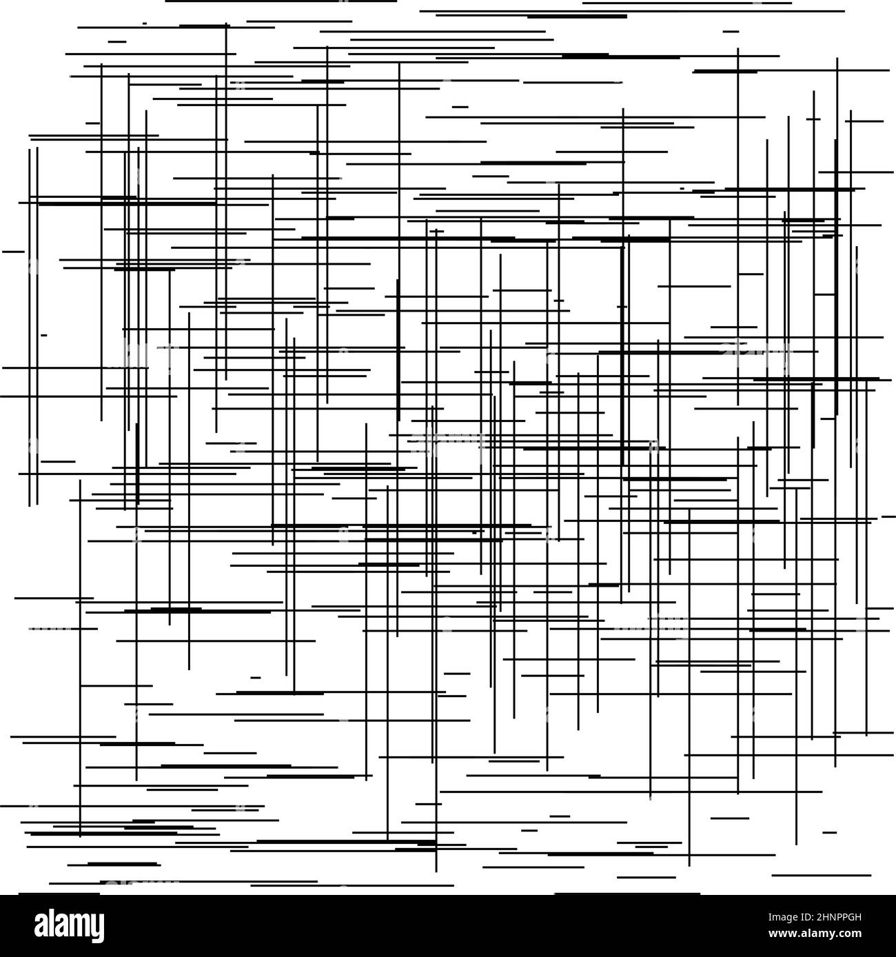 Grid, mesh of random lines. Reticle, grating, crosshatch pattern, texture. Intersecting lines ...