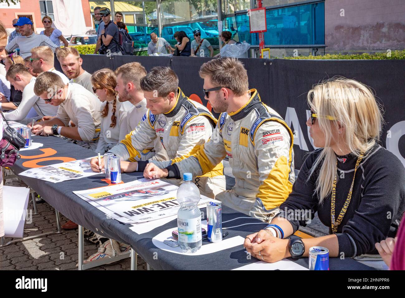 Rally WM in Sankt Wendel in the Saarland, Germany. At the first day the ...