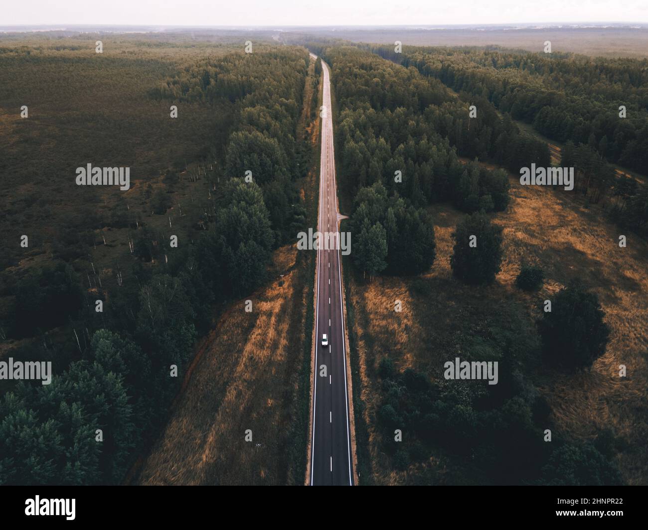 Single lane road car hi-res stock photography and images - Alamy