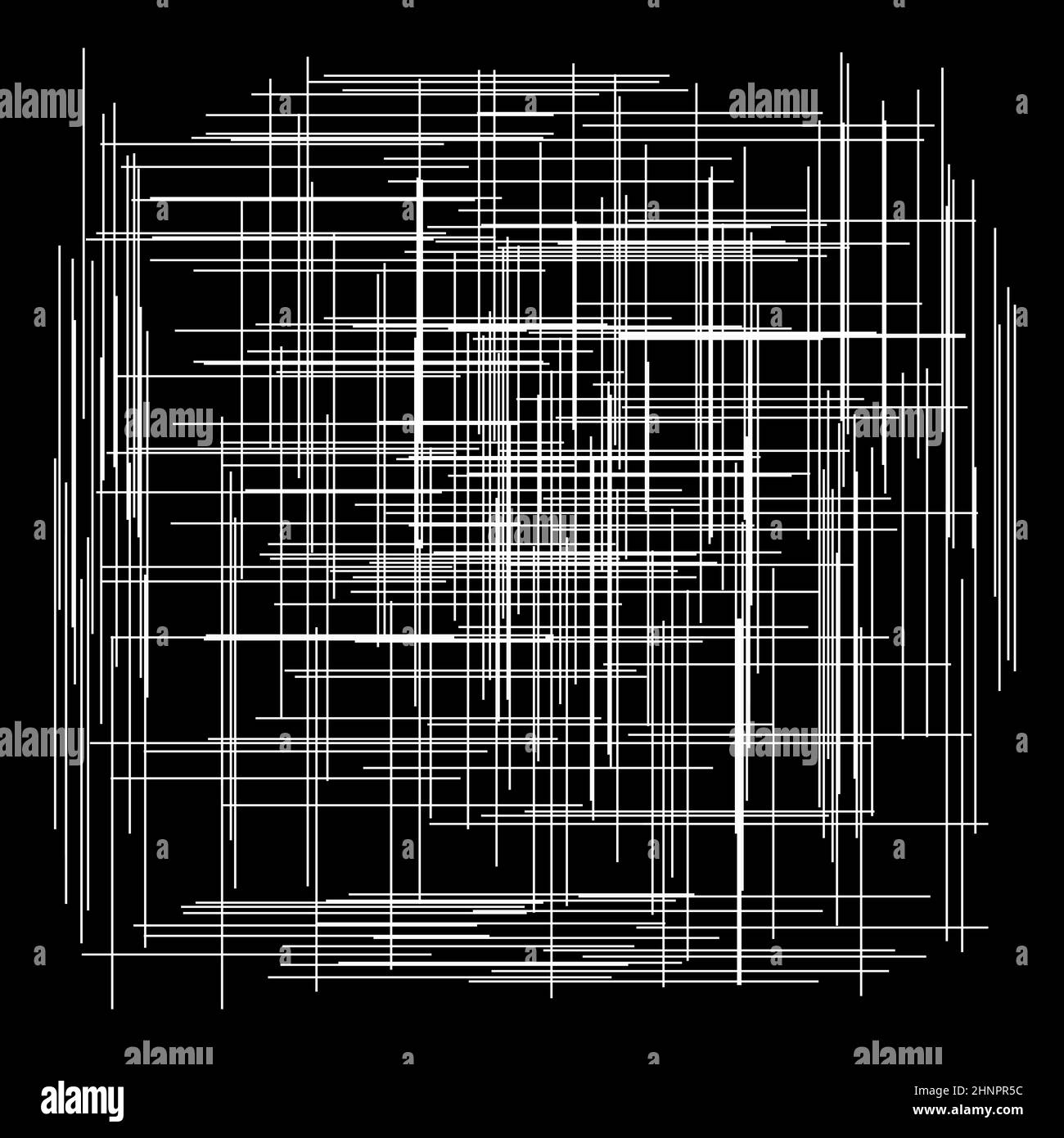 Grid, mesh of random lines. Reticle, grating, crosshatch pattern, texture. Intersecting lines ...