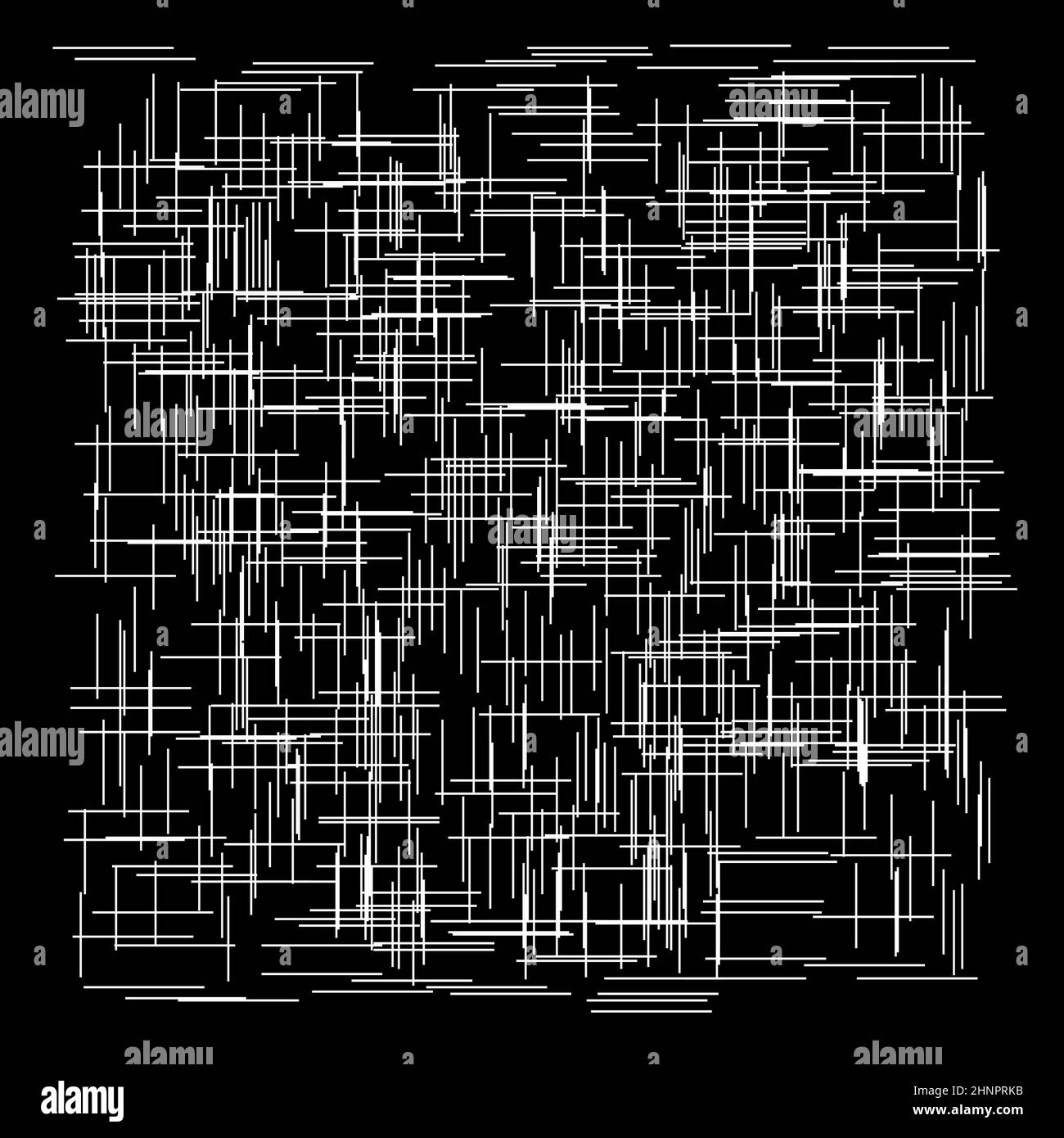 Grid, mesh of random lines. Reticle, grating, crosshatch pattern, texture. Intersecting lines ...