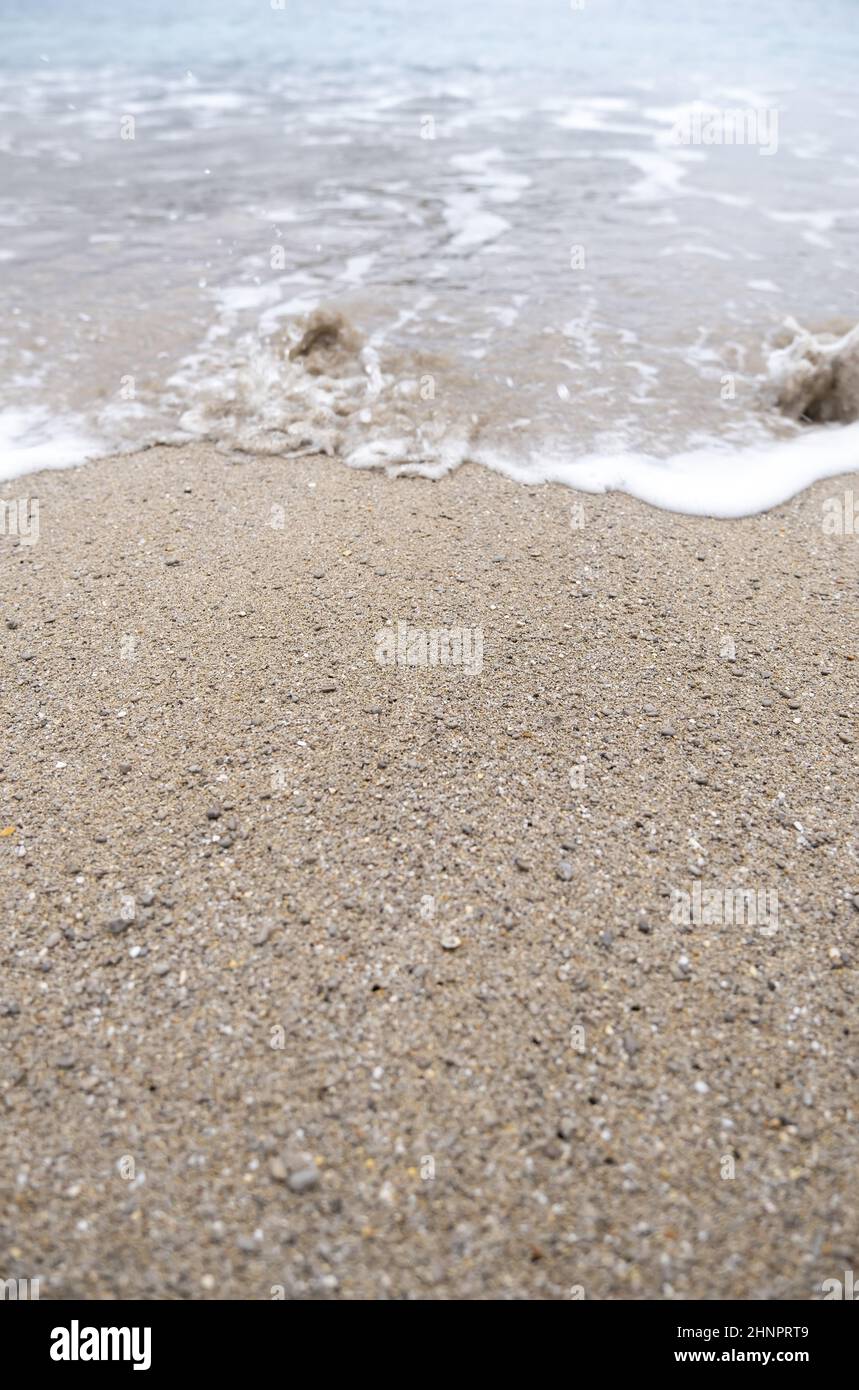 Detail of famous rock formation on a beach, erosion and nature, tourist ...