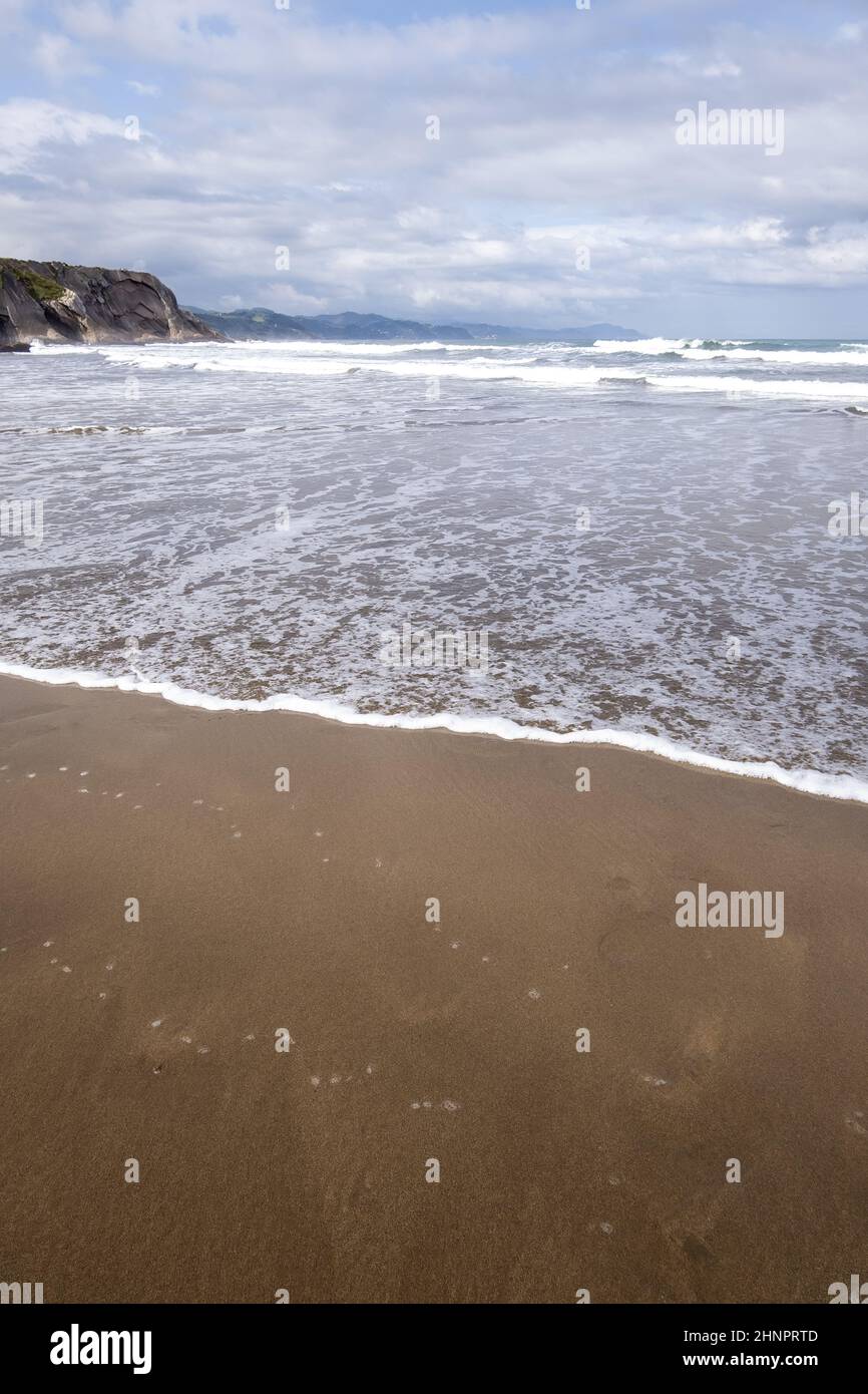 Detail of famous rock formation on a beach, erosion and nature, tourist ...