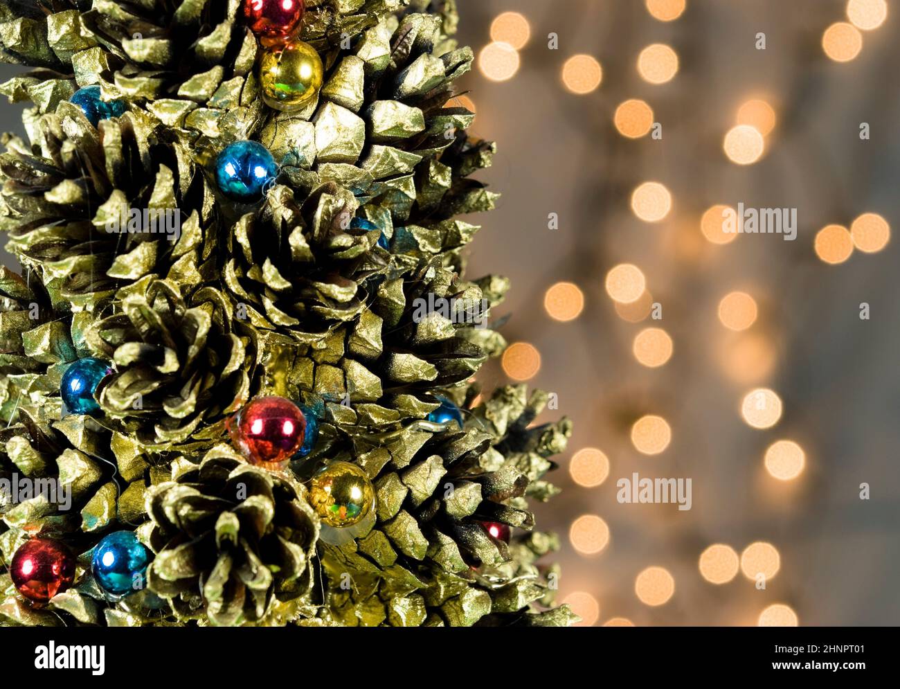 Christmas Tree Decorations Background Stock Photo - Alamy