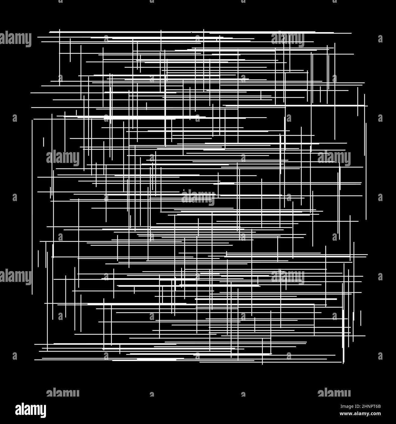 Grid, mesh of random lines. Reticle, grating, crosshatch pattern, texture. Intersecting lines ...