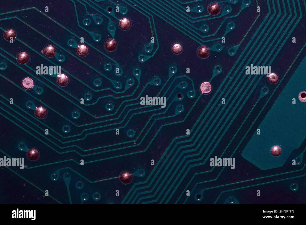 Dusty circuit board. computer motherboard close up. modern technologies ...