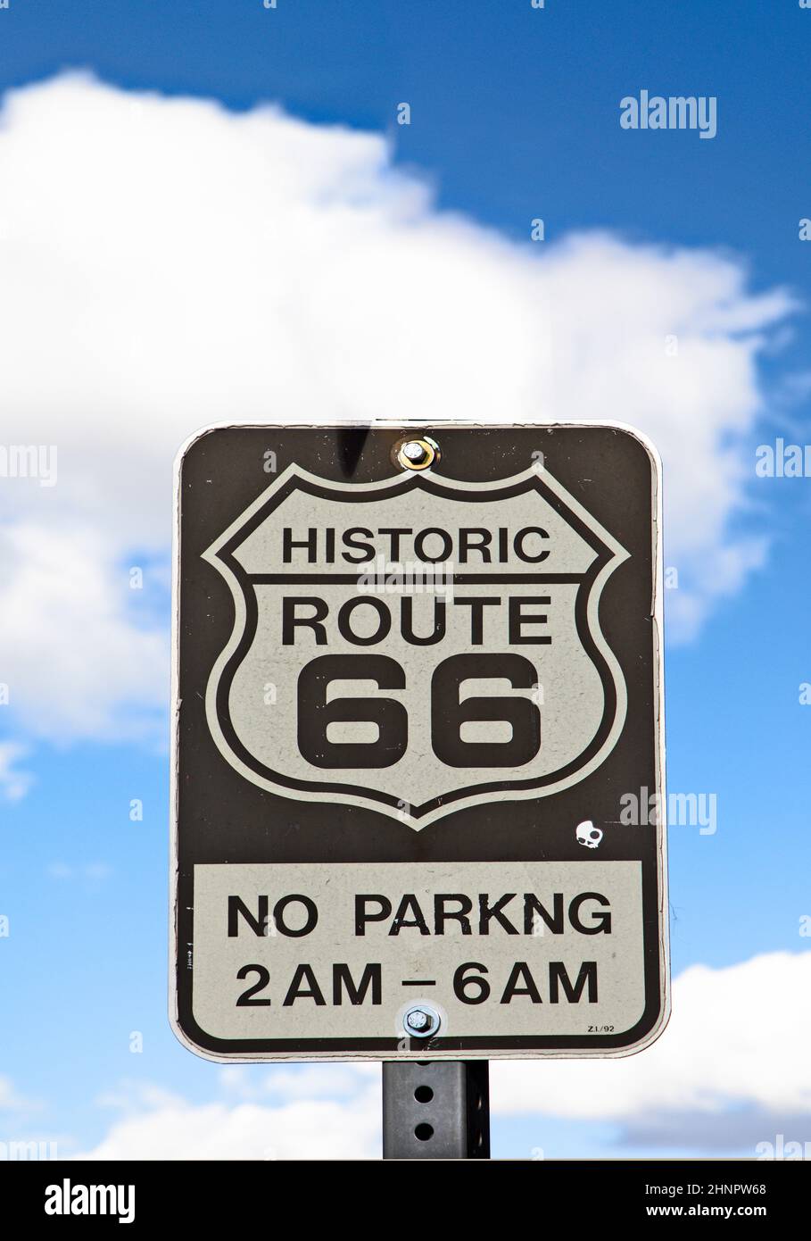 Route 66 sign at williams hi-res stock photography and images - Alamy
