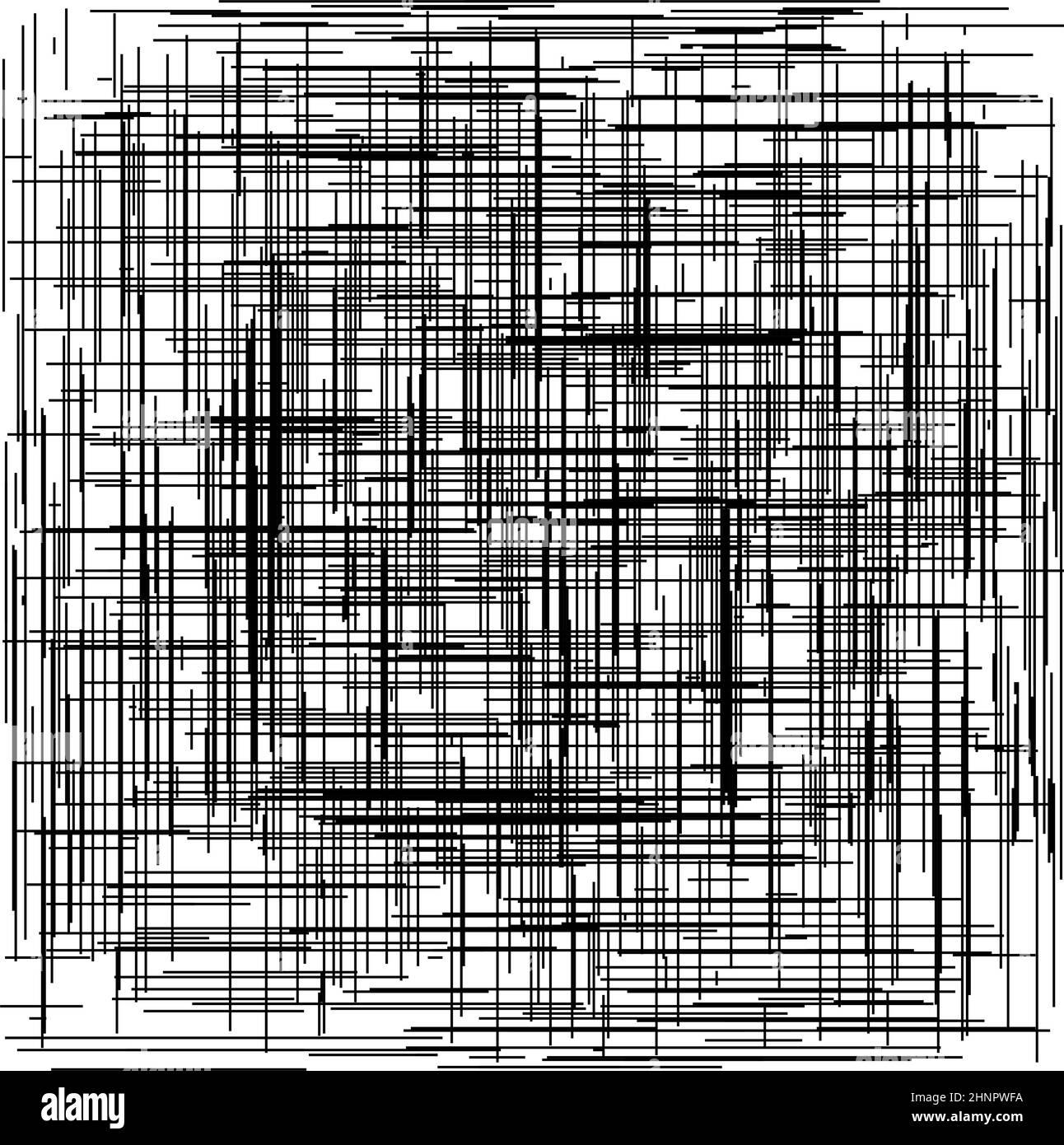 Grid, mesh of random lines. Reticle, grating, crosshatch pattern, texture. Intersecting lines ...