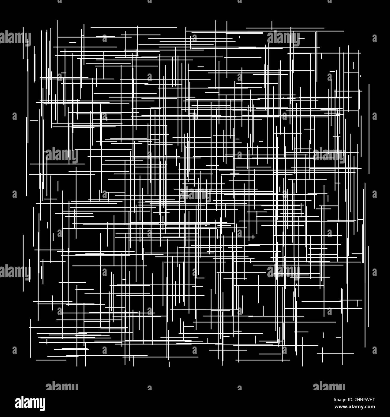 Grid, mesh of random lines. Reticle, grating, crosshatch pattern, texture. Intersecting lines ...