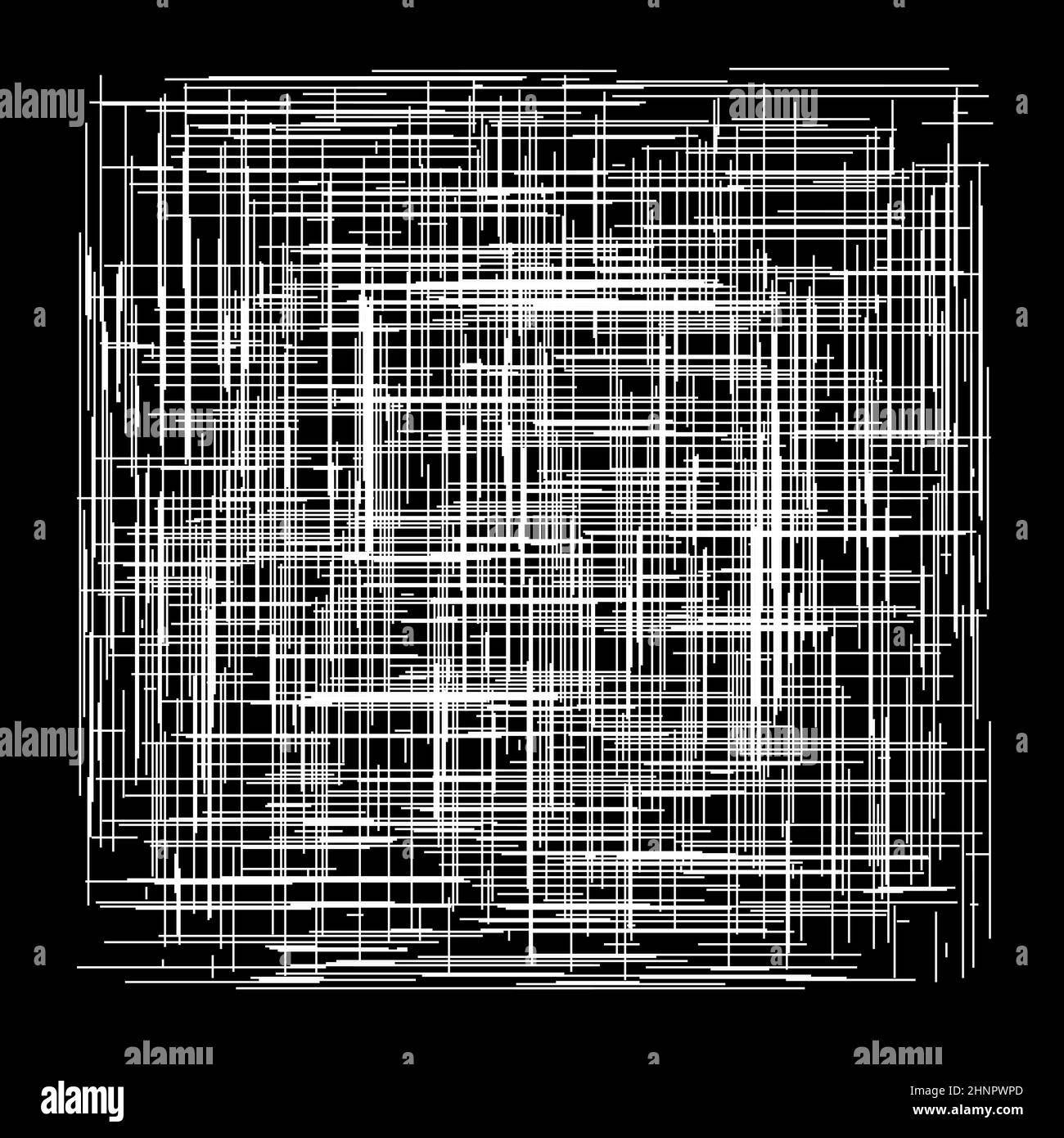 Grid, mesh of random lines. Reticle, grating, crosshatch pattern, texture. Intersecting lines ...