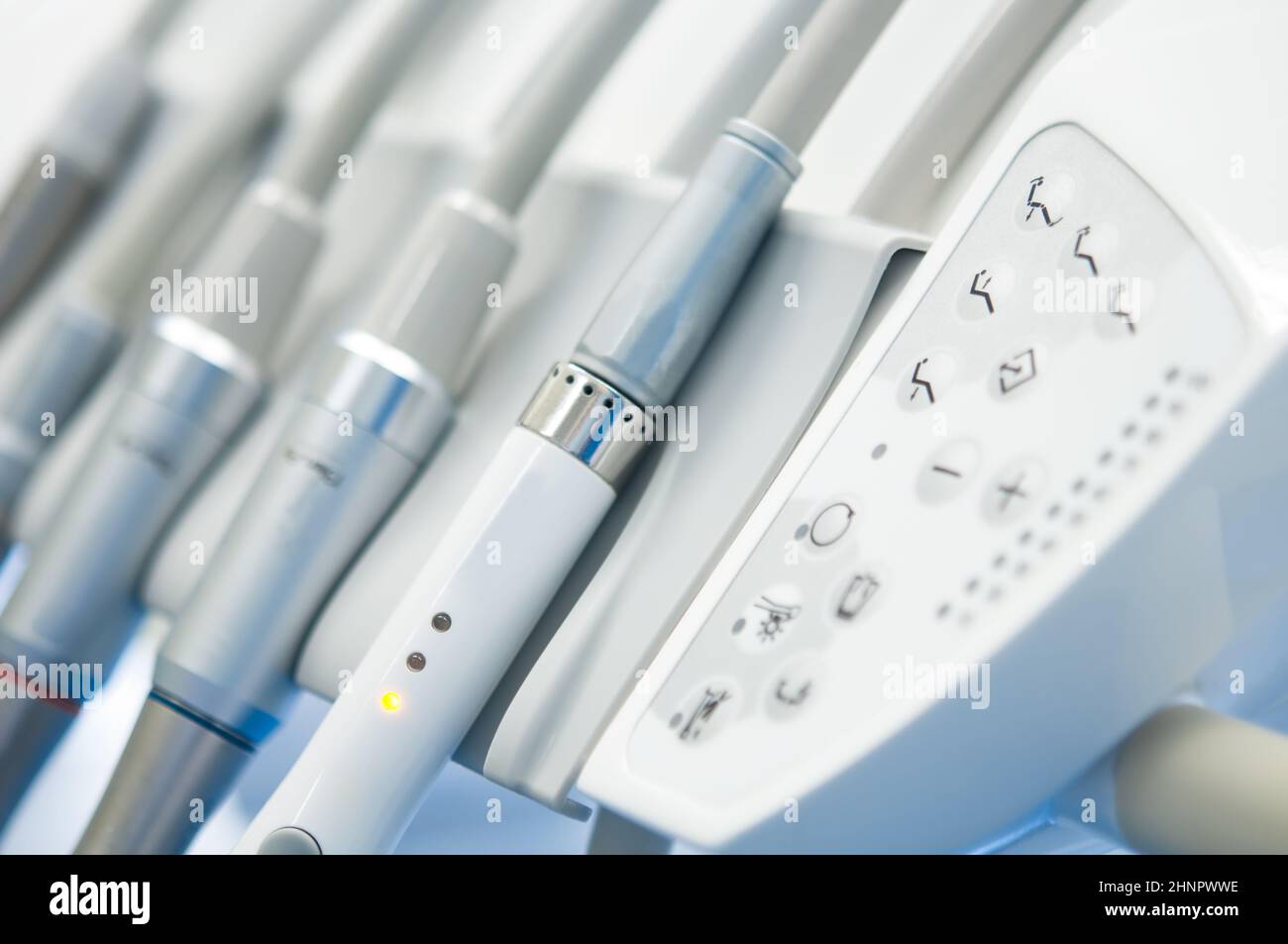 Dentist tools and equipment at dental office Stock Photo - Alamy