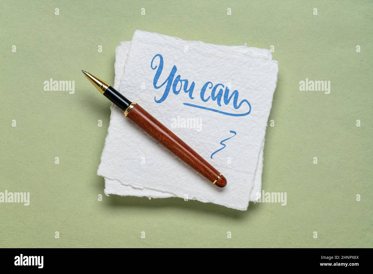 you can motivational reminder or positive confirmation, handwriting on ...