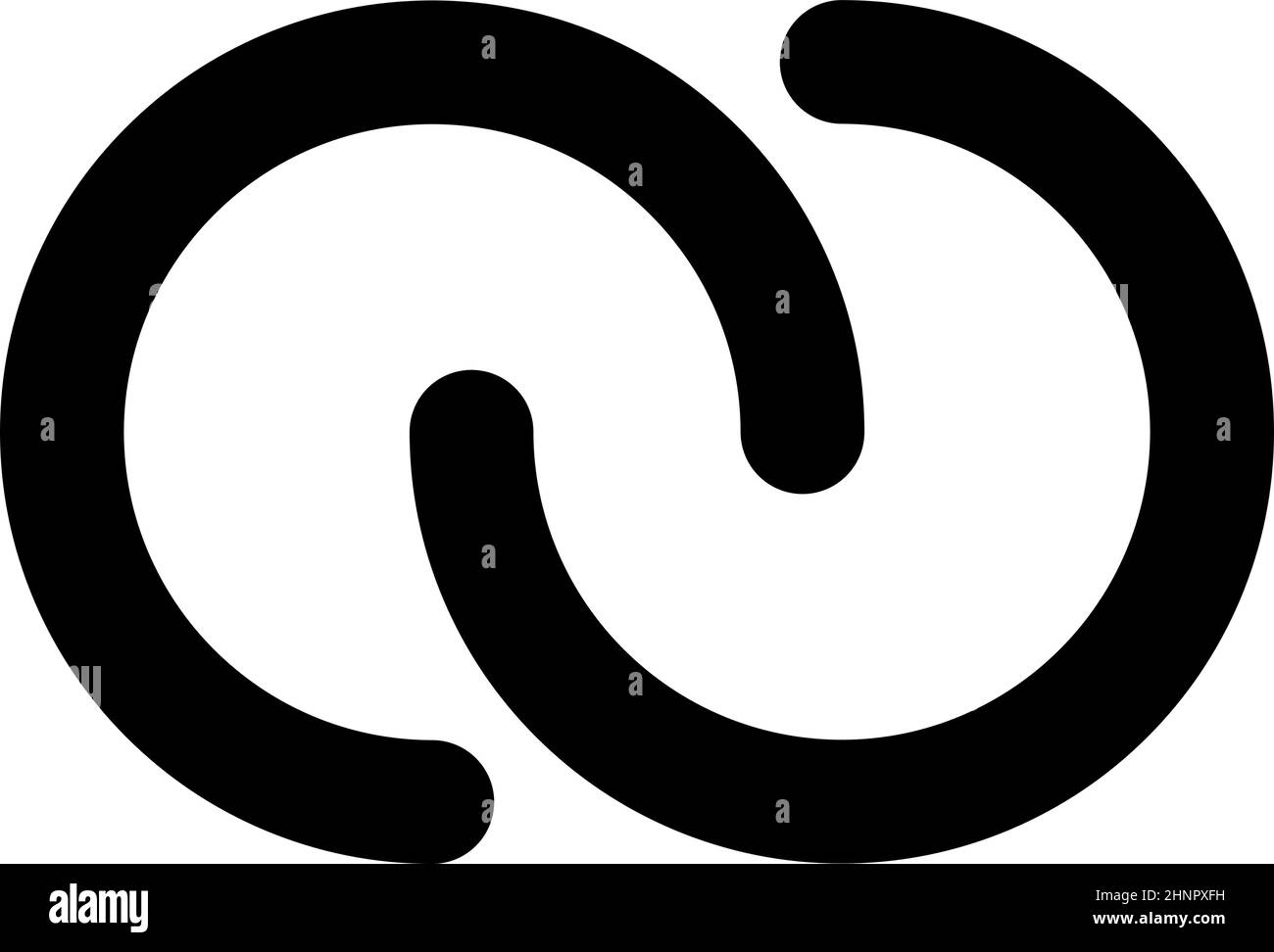 Interlace, interconnected, intersecting circles, rings abstract ...