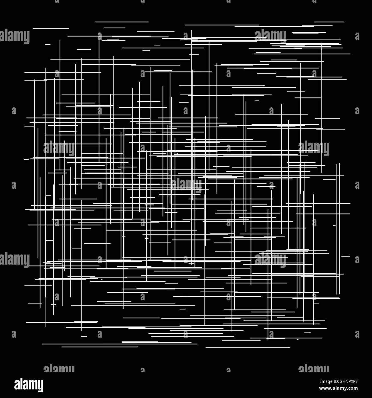 Grid, mesh of random lines. Reticle, grating, crosshatch pattern, texture. Intersecting lines ...
