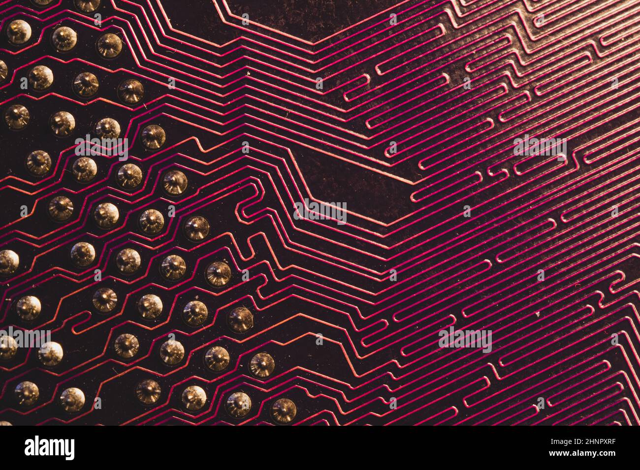 Electronic circuit board abstract background. computer hardware. motherboard close up. modern ...