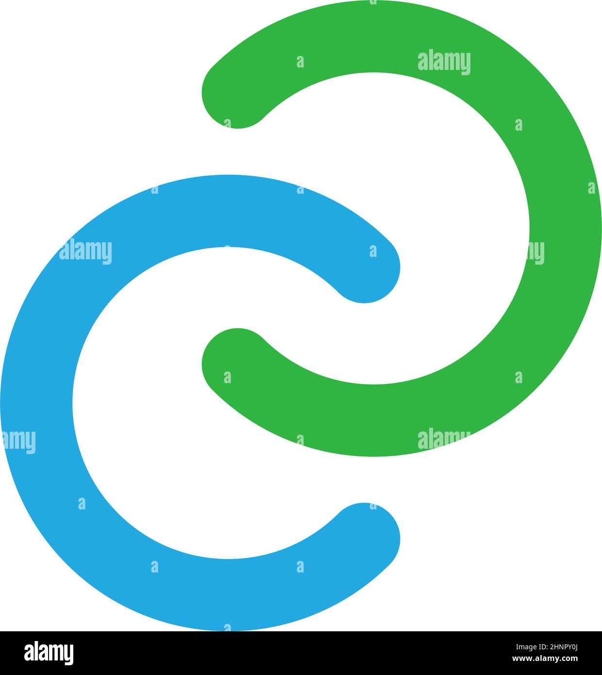 Interlace, interconnected, intersecting circles, rings abstract ...