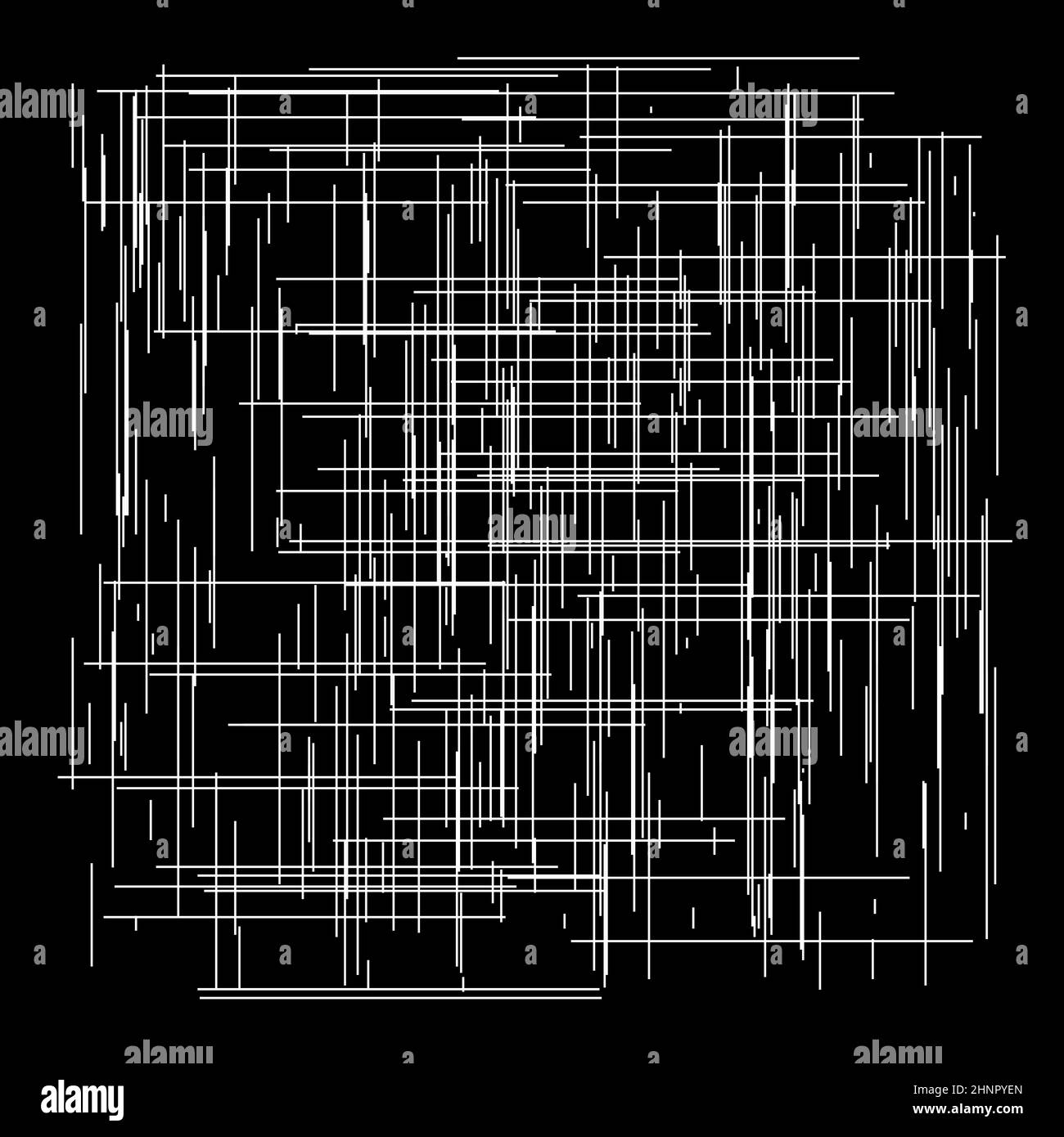 Grid, mesh of random lines. Reticle, grating, crosshatch pattern, texture. Intersecting lines ...