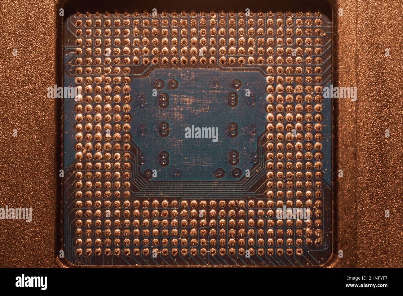 Processor Pins Macro Computer Motherboard Close Up Cpu Pins On A